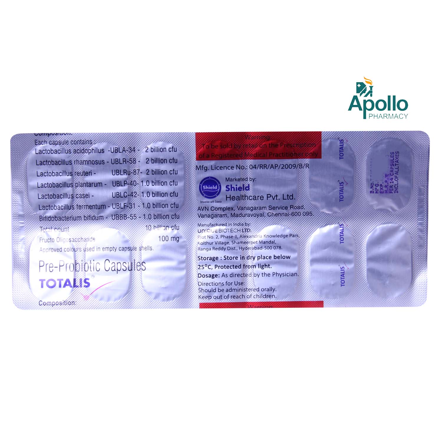 Totalis Capsule 14's Price, Uses, Side Effects, Composition - Apollo ...