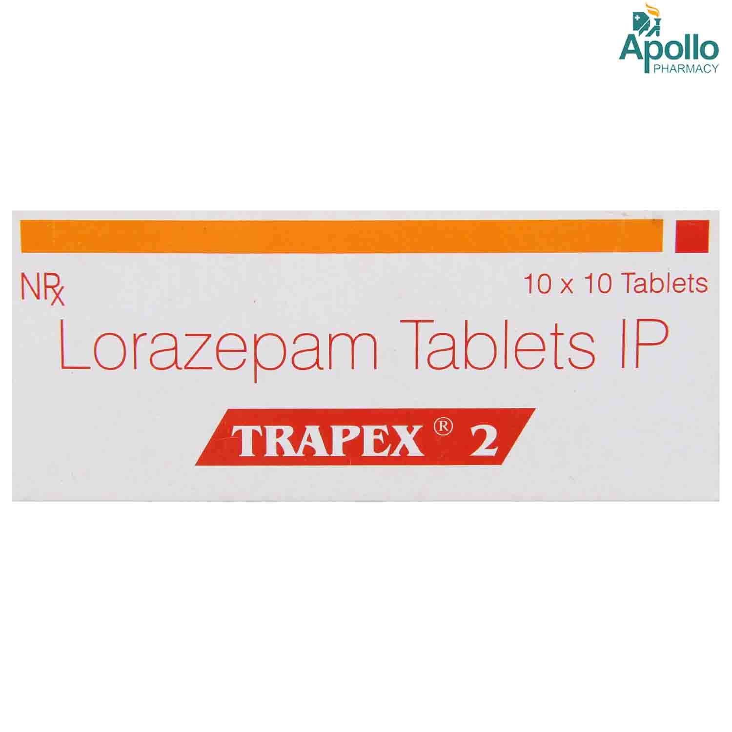 Trapex 2 Tablet 10's Price, Uses, Side Effects, Composition - Apollo ...
