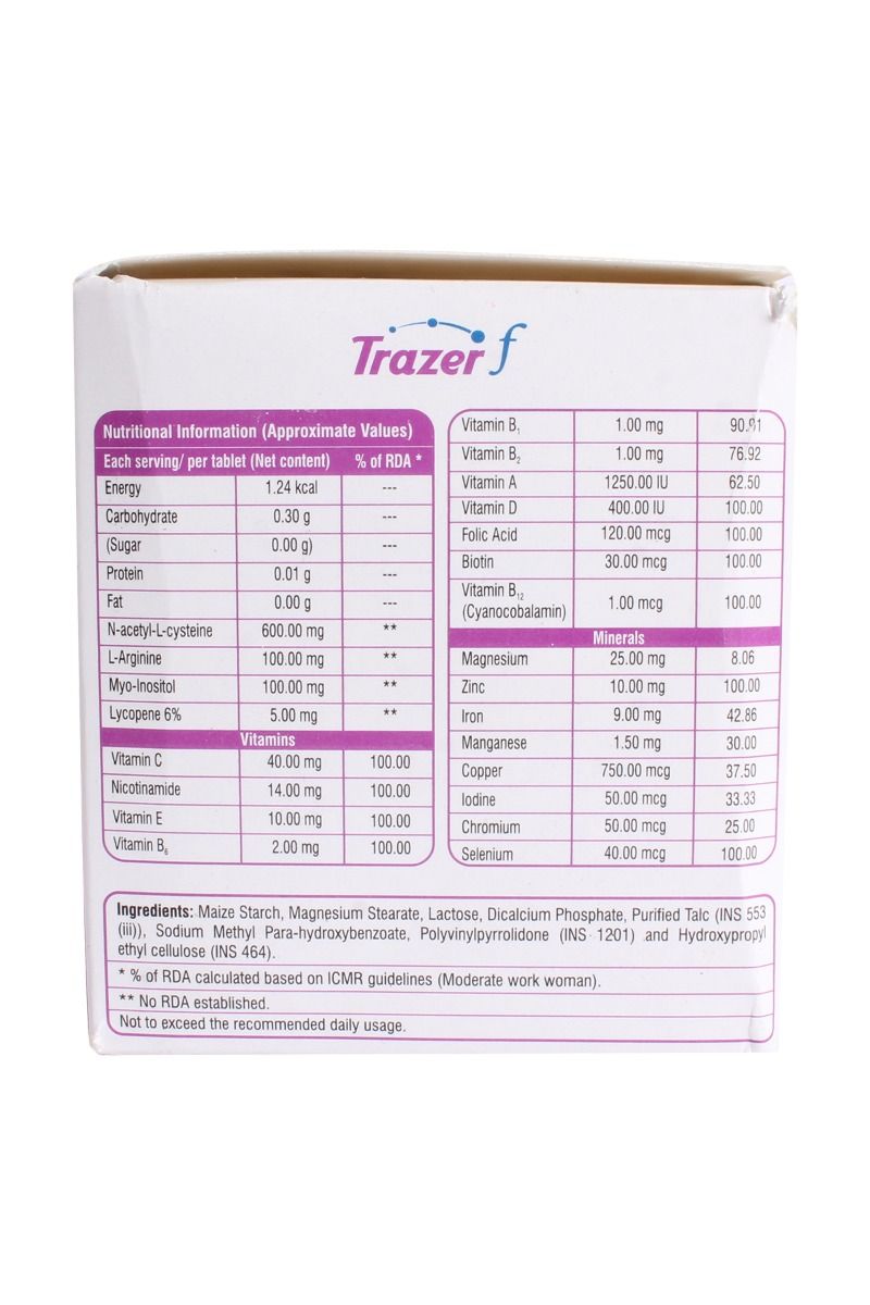 Trazer F Capsule 10's Price, Uses, Side Effects, Composition - Apollo ...