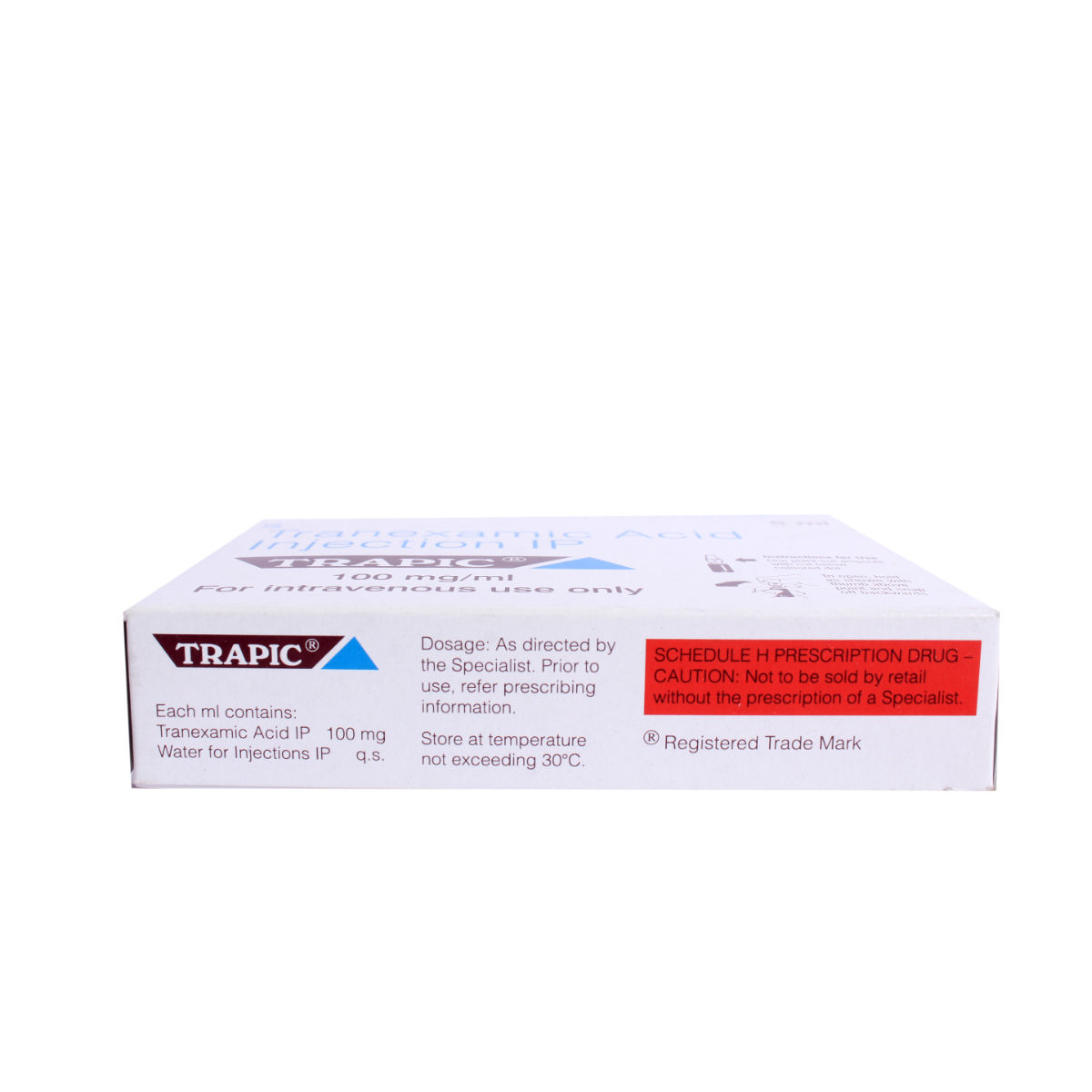 TRAPIC 100MG INJECTION 5ML Price, Uses, Side Effects, Composition ...
