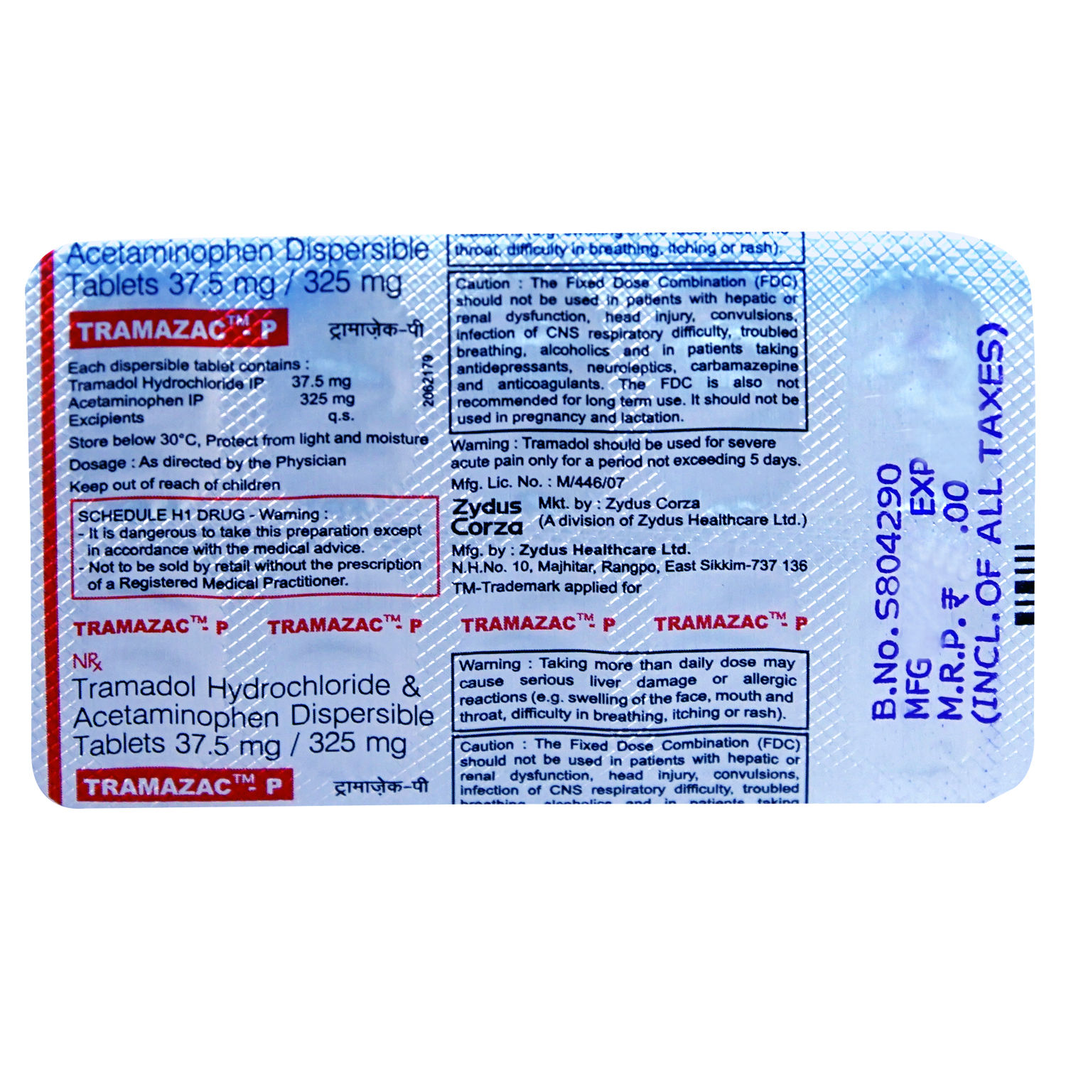 Tramazac-P Tablet 10's Price, Uses, Side Effects, Composition - Apollo ...