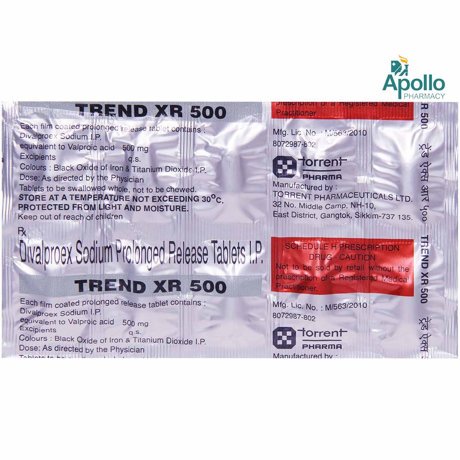 Trend XR 500 Tablet 10's Price, Uses, Side Effects, Composition ...