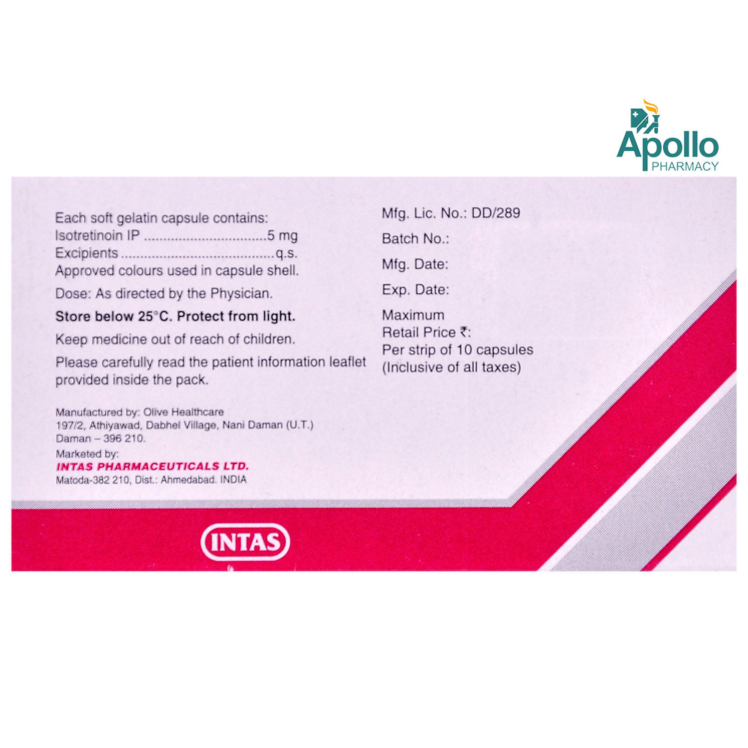 Tretiva 5 Capsule 10's Price, Uses, Side Effects, Composition - Apollo ...