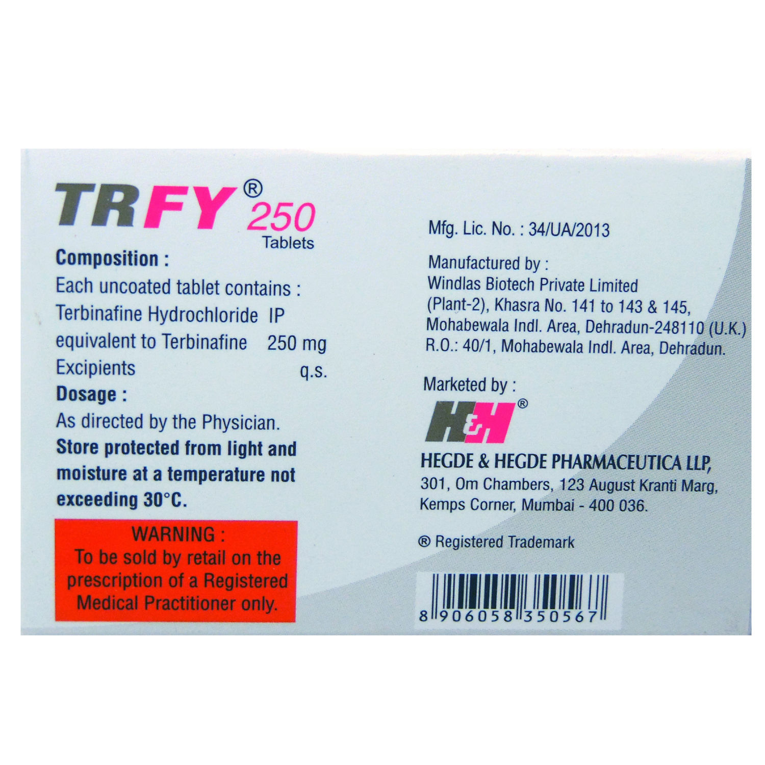 Trfy 250 Tablet 7's Price, Uses, Side Effects, Composition - Apollo ...