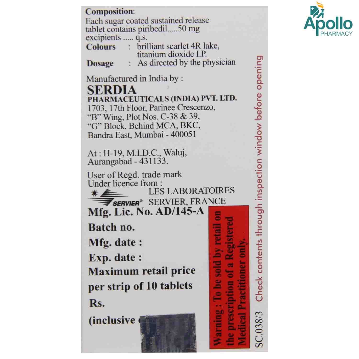 Trivastal LA Tablet 10's Price, Uses, Side Effects, Composition ...