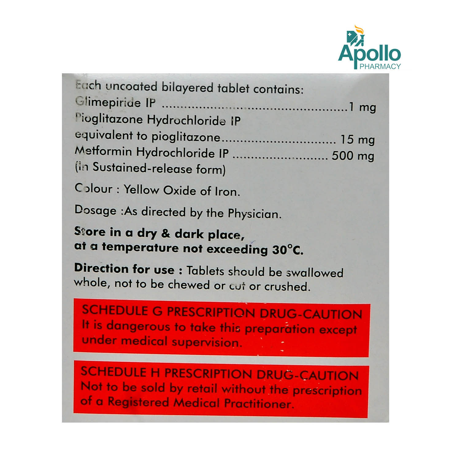 TRIPRIDE 1MG TABLET Price, Uses, Side Effects, Composition - Apollo ...