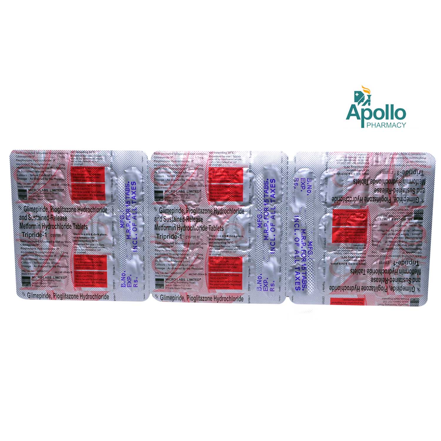 TRIPRIDE 1MG TABLET Price, Uses, Side Effects, Composition - Apollo ...