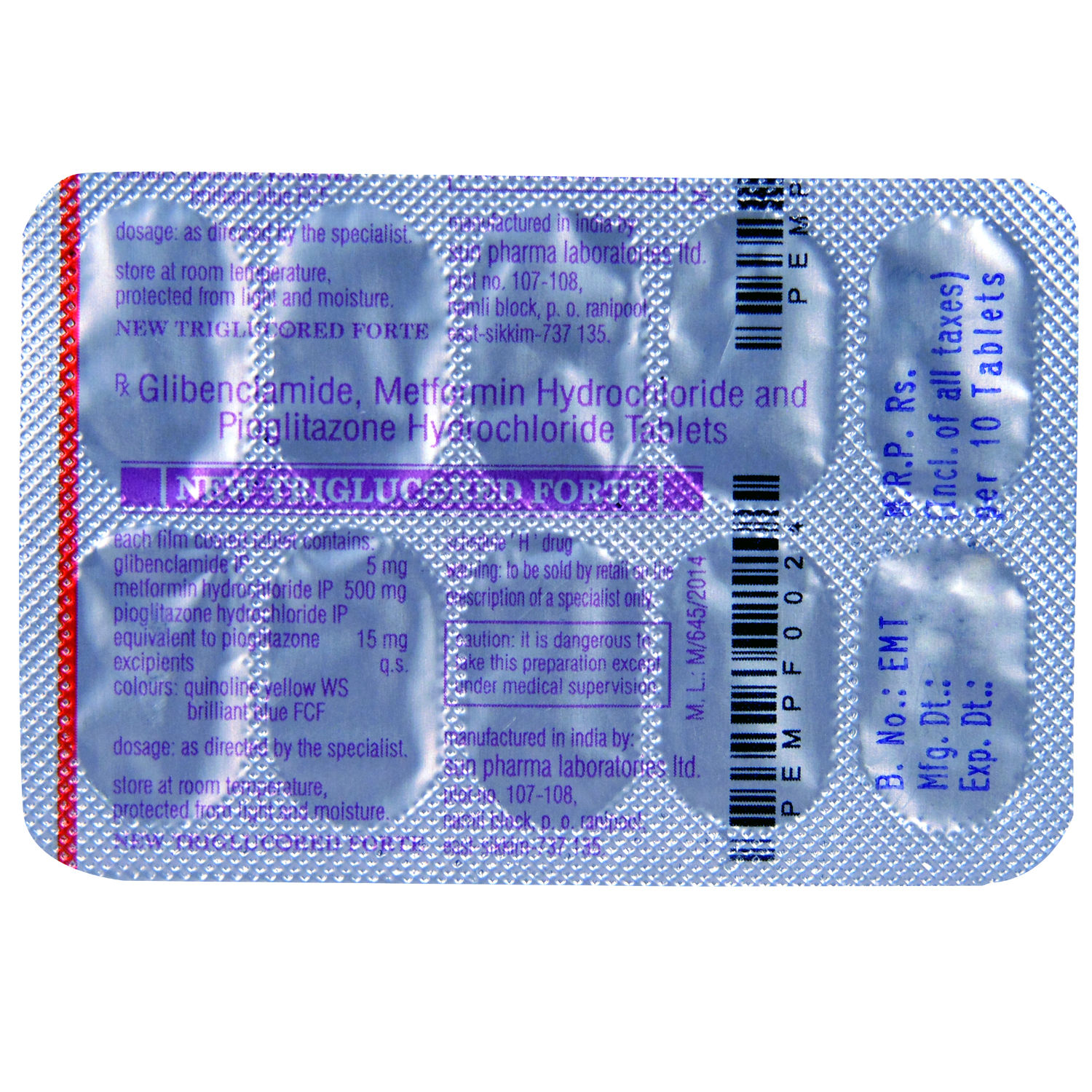 Triglucored Forte Tablet 10's Price, Uses, Side Effects, Composition ...