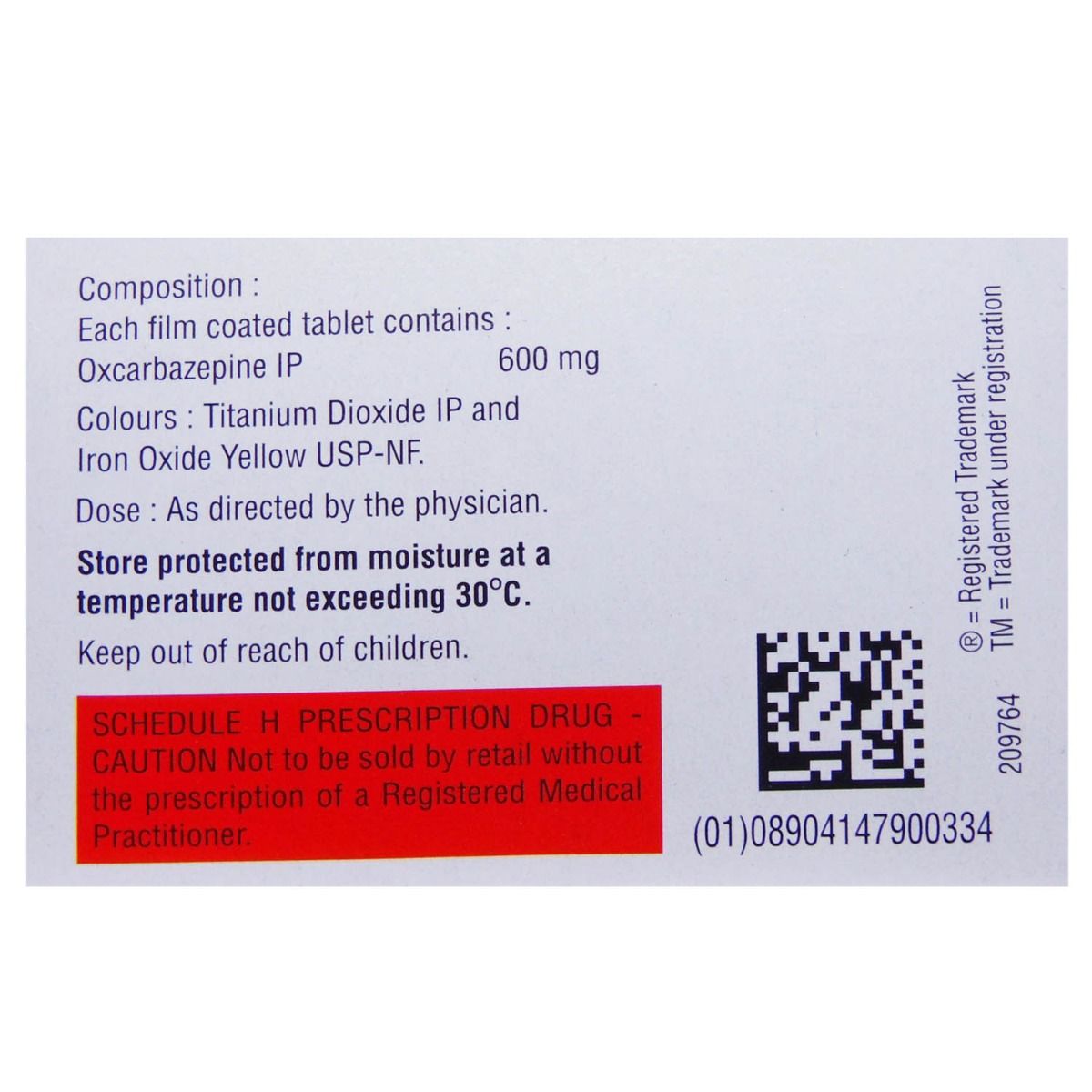 Trioptal 600 Tablet 10's Price, Uses, Side Effects, Composition ...