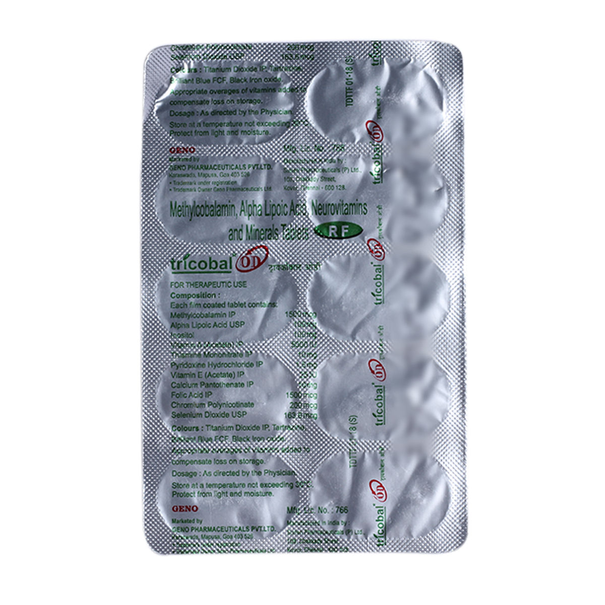 Tricobal OD Tablet 10's Price, Uses, Side Effects, Composition - Apollo ...