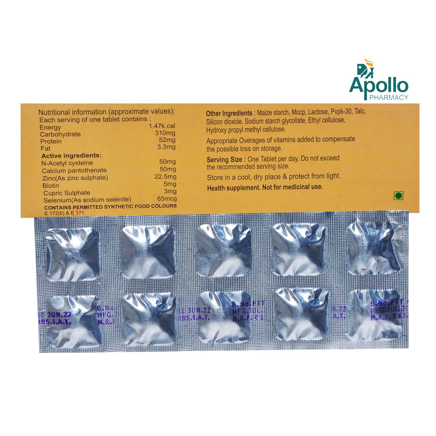 Trichoton Tablet 10's Price, Uses, Side Effects, Composition - Apollo ...