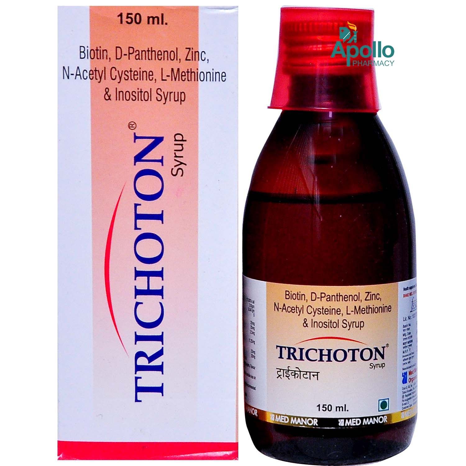 Trichoton Syrup 200 ml Price, Uses, Side Effects, Composition - Apollo ...