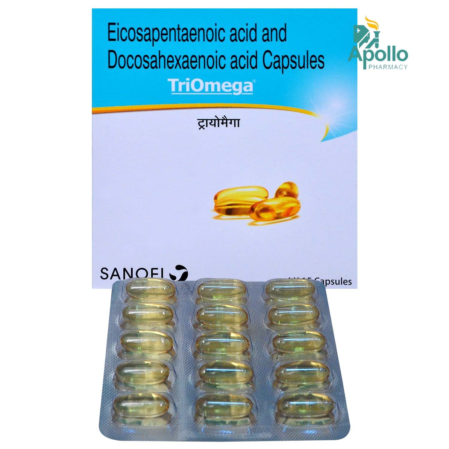 Triomega Capsule 15's Price, Uses, Side Effects, Composition - Apollo ...
