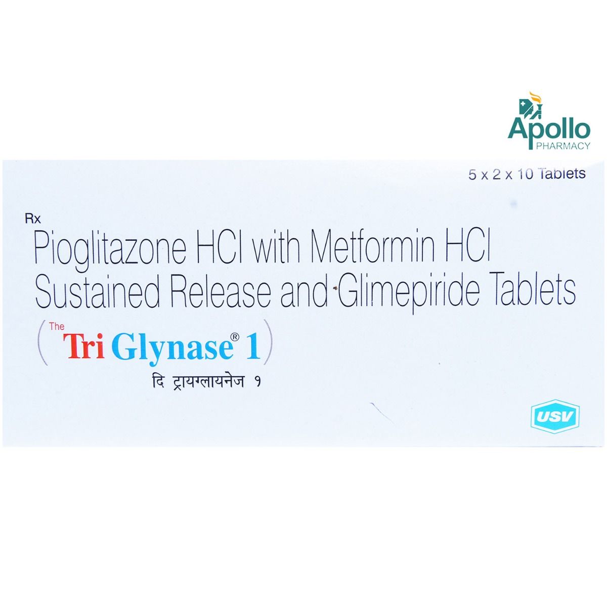 Tri Glynase 1 Tablet 10's Price, Uses, Side Effects, Composition ...