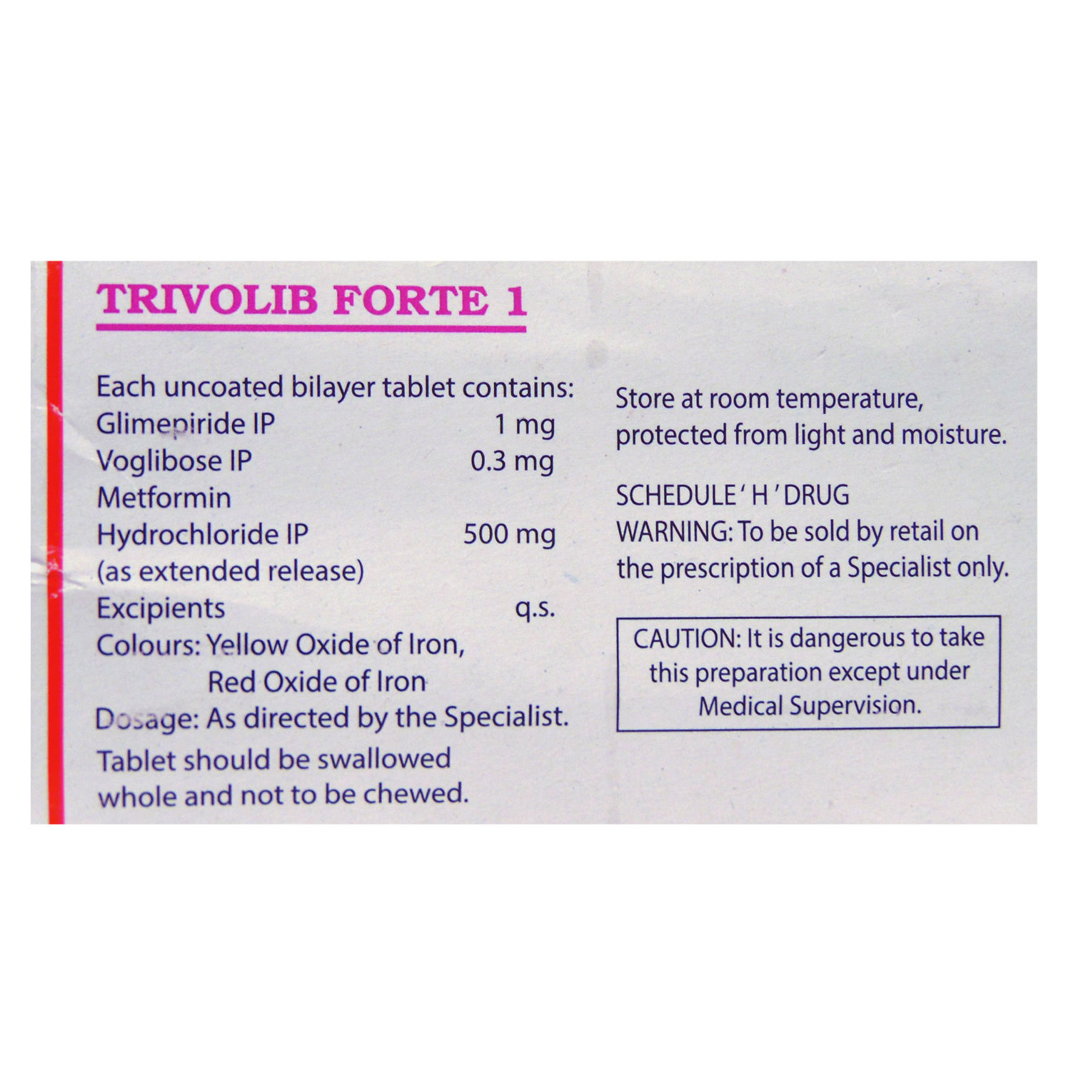 Trivolib Forte 1 Tablet 10's Price, Uses, Side Effects, Composition ...