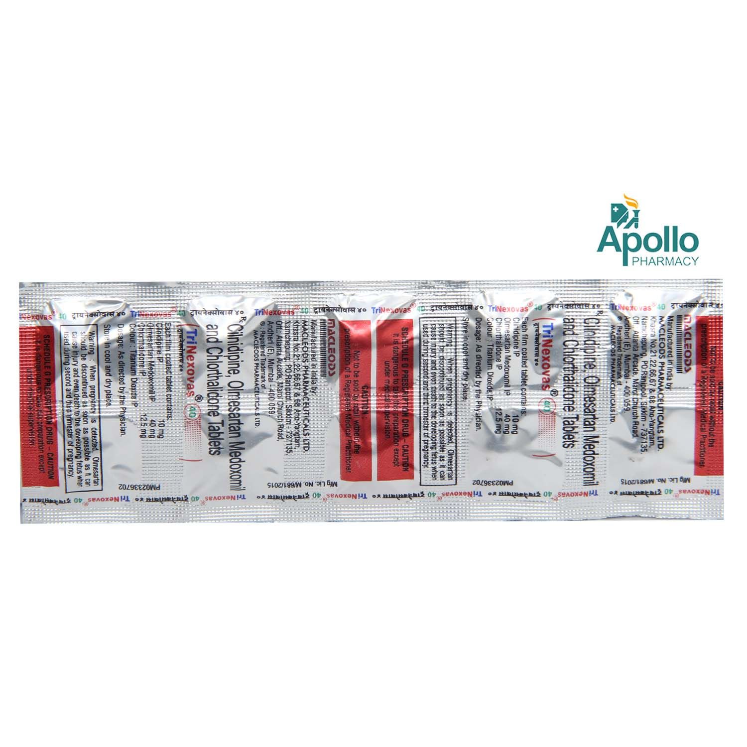 Trinexovas 40 Tablet 10's Price, Uses, Side Effects, Composition ...