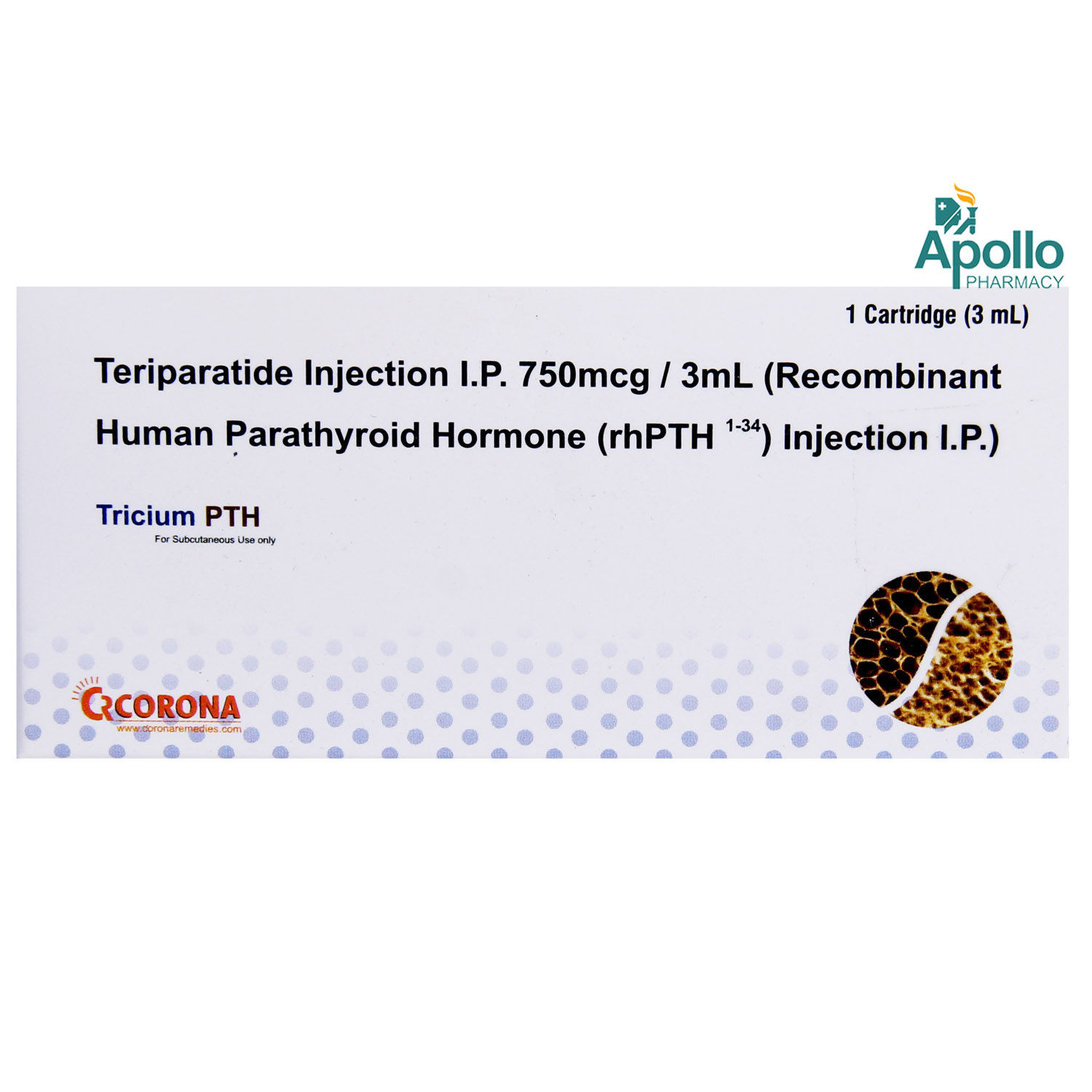 Tricium PTH 750mcg Injection 3 ml Price, Uses, Side Effects ...