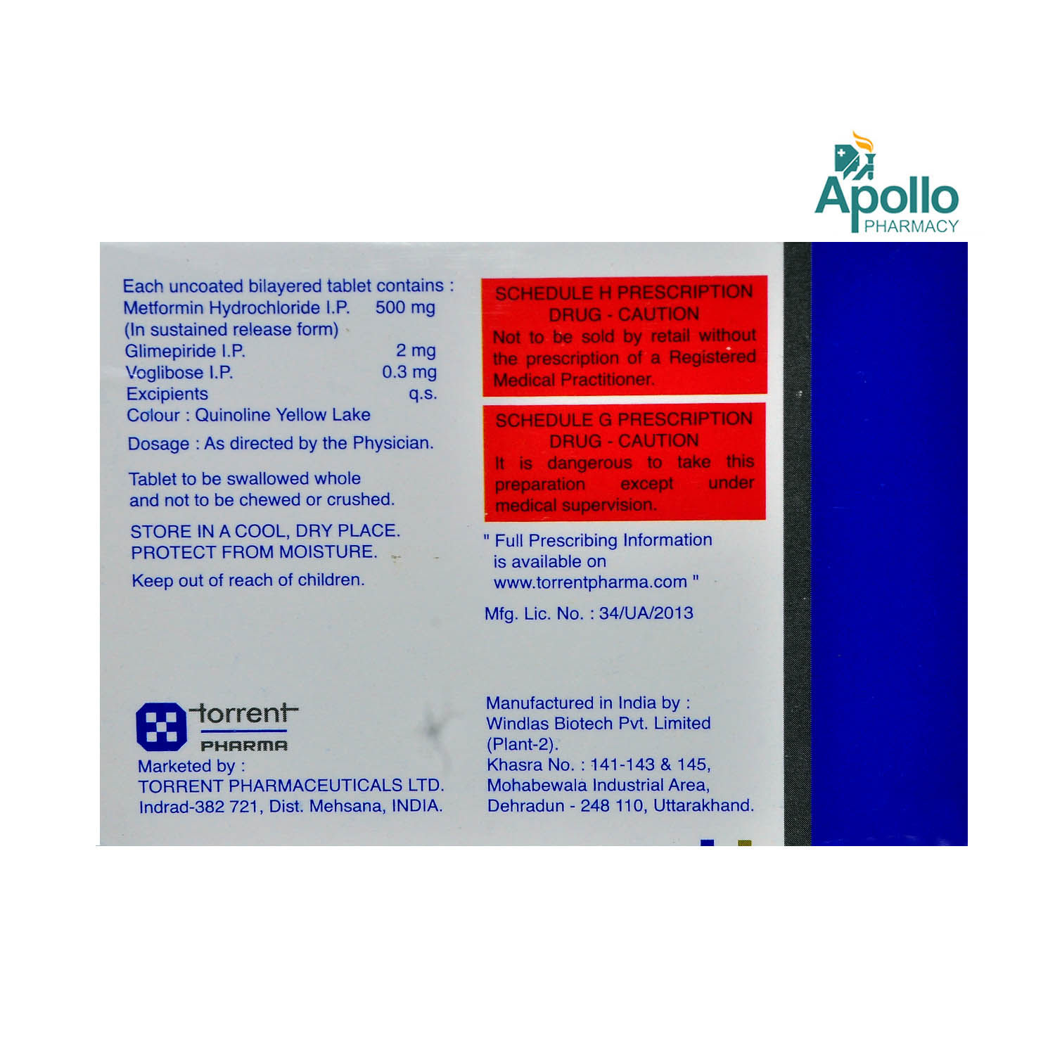 Trivoglitor Forte 2 Tablet 10's Price, Uses, Side Effects, Composition ...