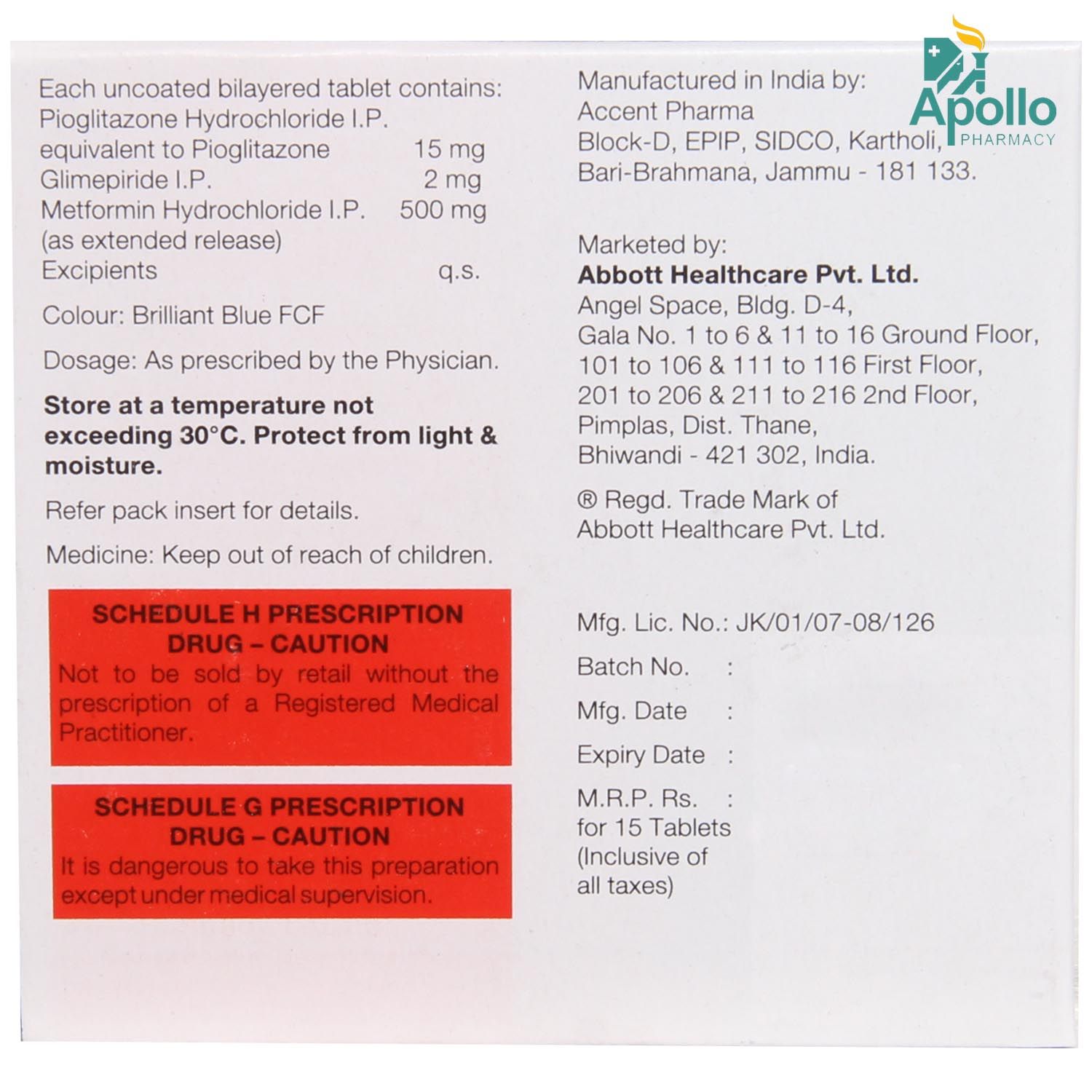 Tribet 2 Tablet 15's Price, Uses, Side Effects, Composition - Apollo ...