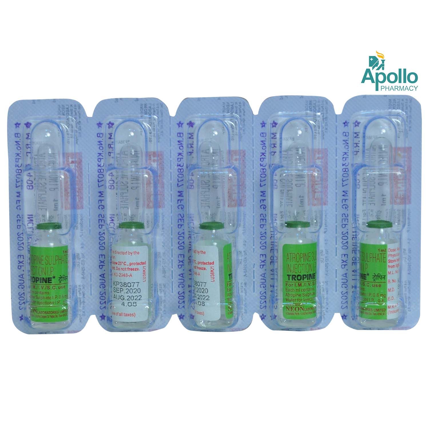 TROPINE INJECTION 1ML Price, Uses, Side Effects, Composition - Apollo ...