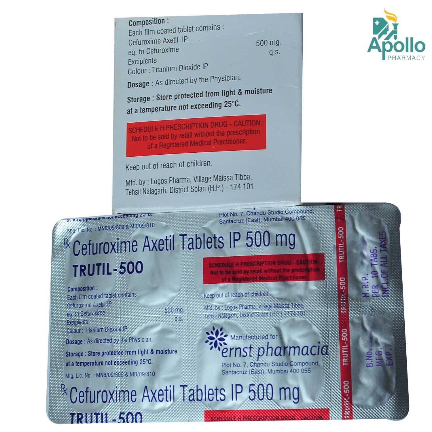 Trutil 500 Tablet 10's Price, Uses, Side Effects, Composition - Apollo ...