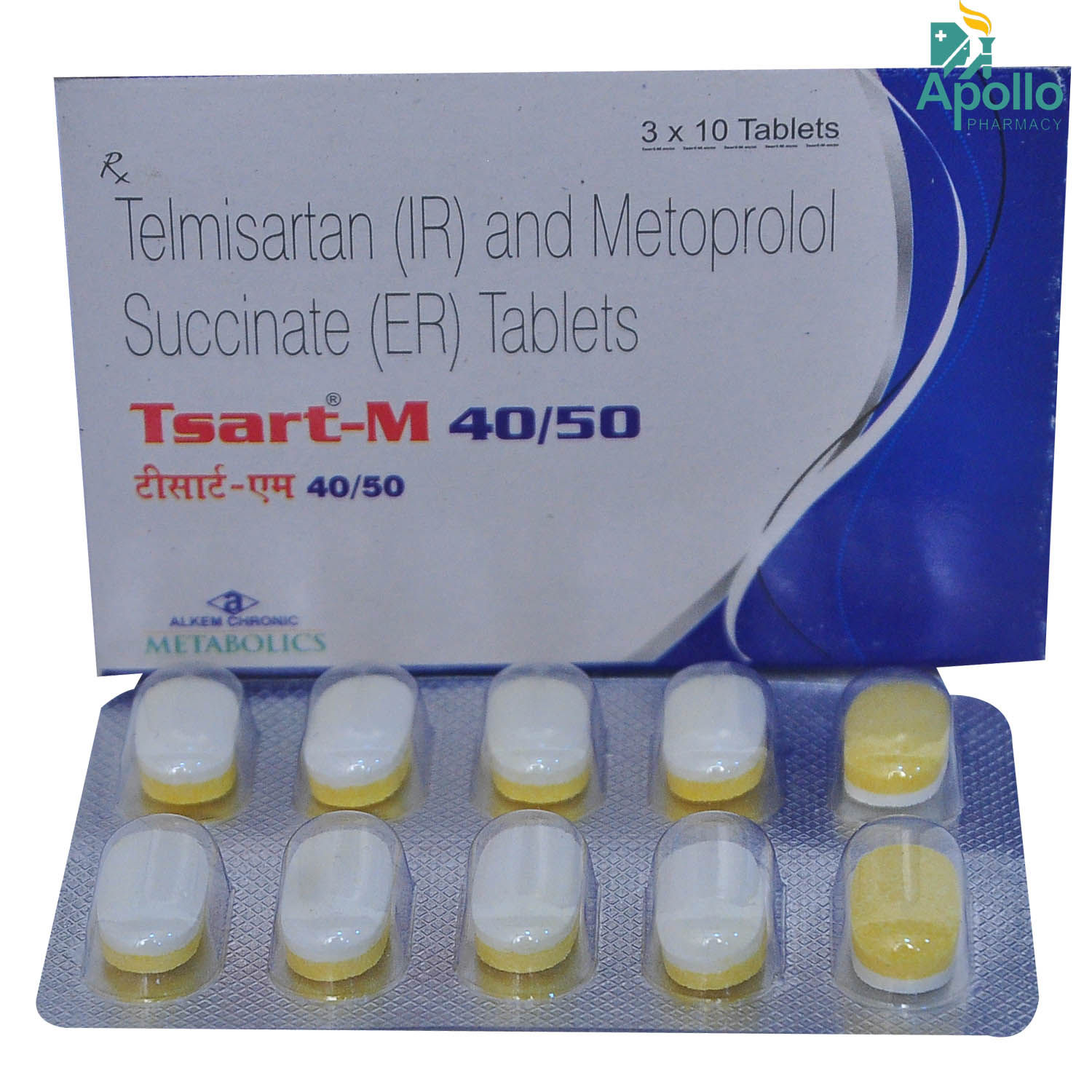 Tsart-M 40/50 Tablet 10's Price, Uses, Side Effects, Composition ...