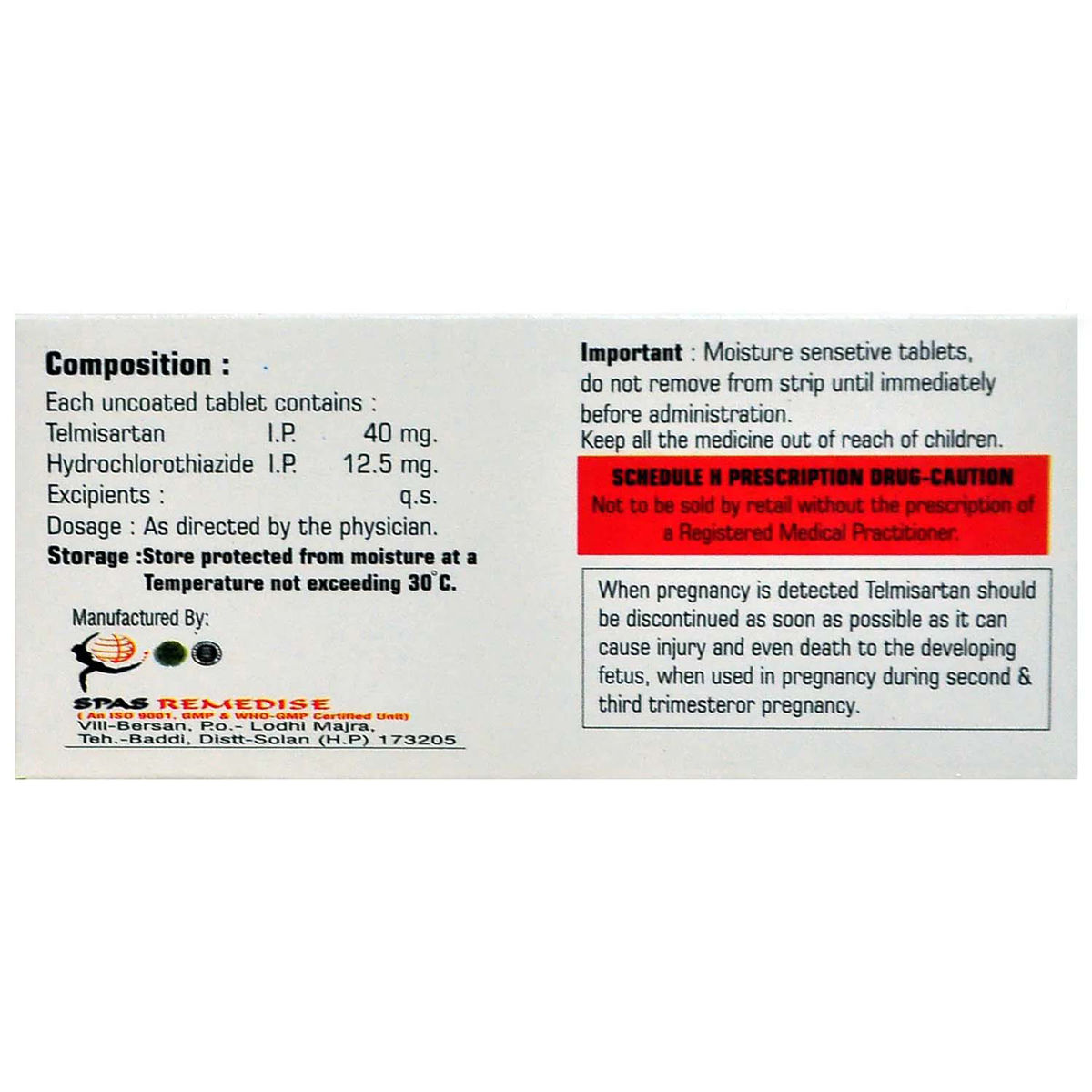 TSTAR H TABLET Price, Uses, Side Effects, Composition - Apollo Pharmacy