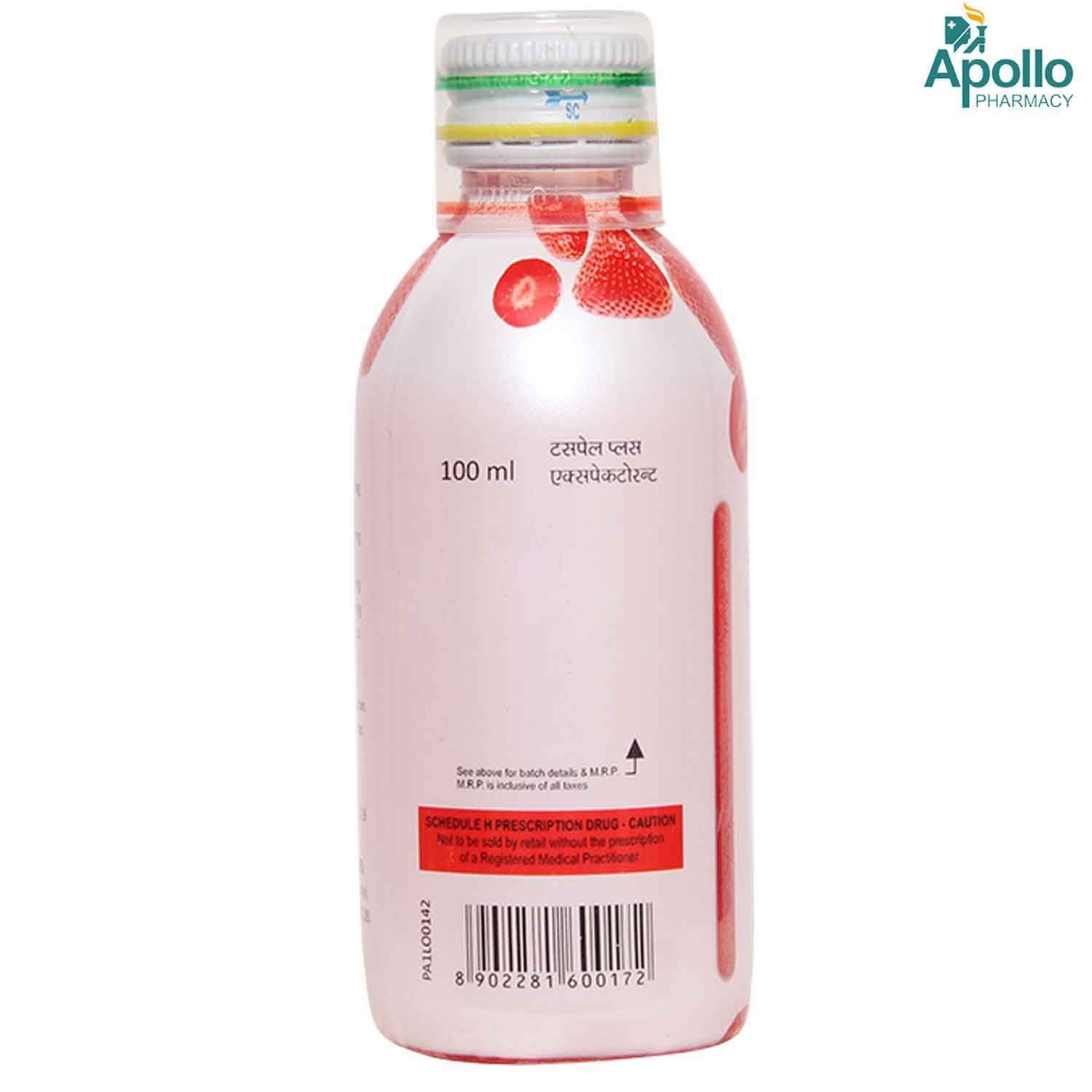 Tuspel Plus Expectorant 100 ml Price, Uses, Side Effects, Composition ...