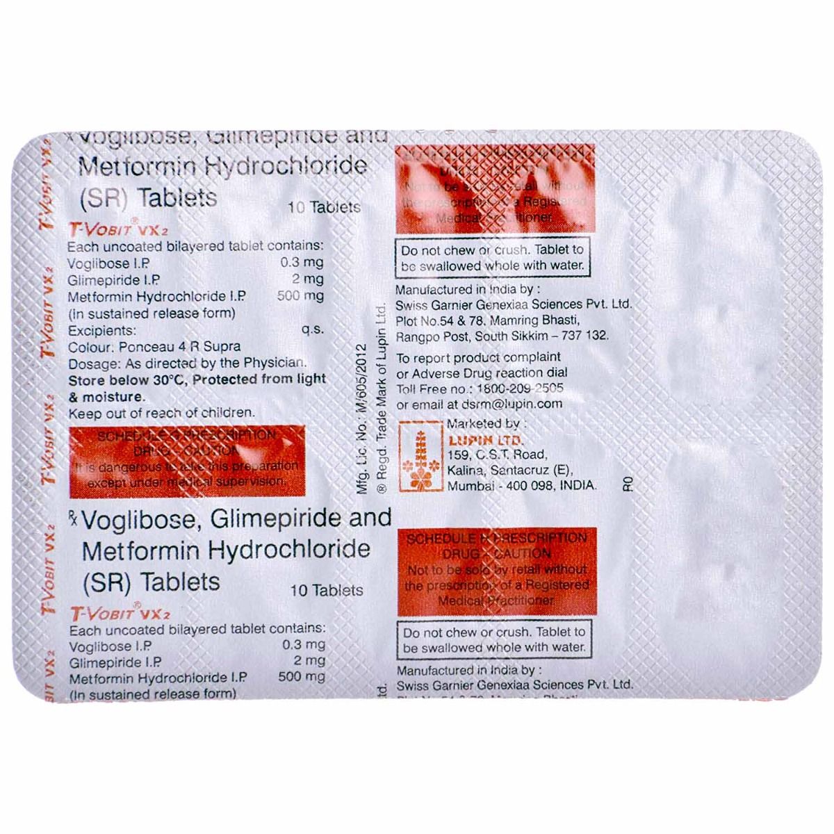 T Vobit VX2 Tablet 10's Price, Uses, Side Effects, Composition - Apollo ...
