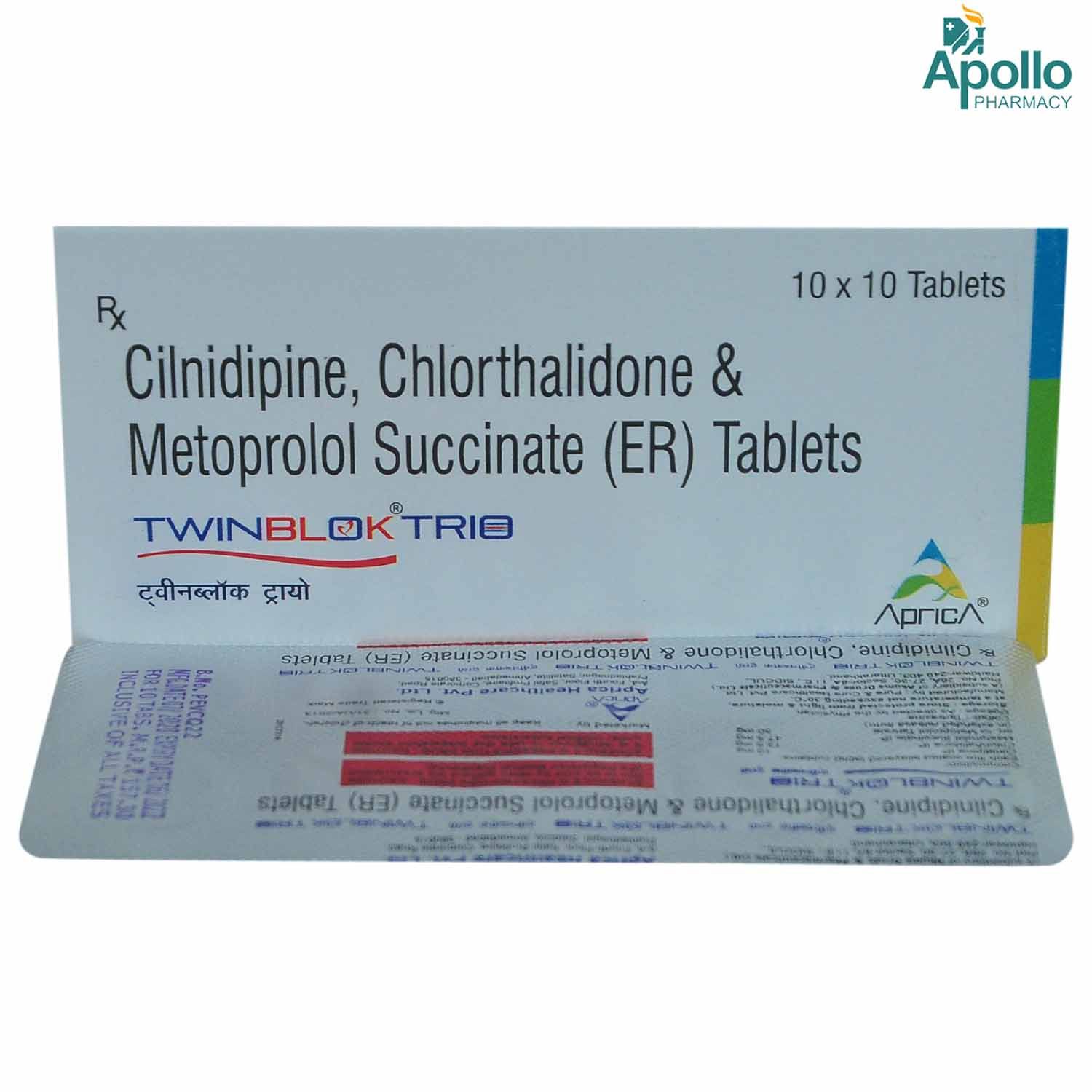 Twinblok Trio Tablet 10's Price, Uses, Side Effects, Composition ...