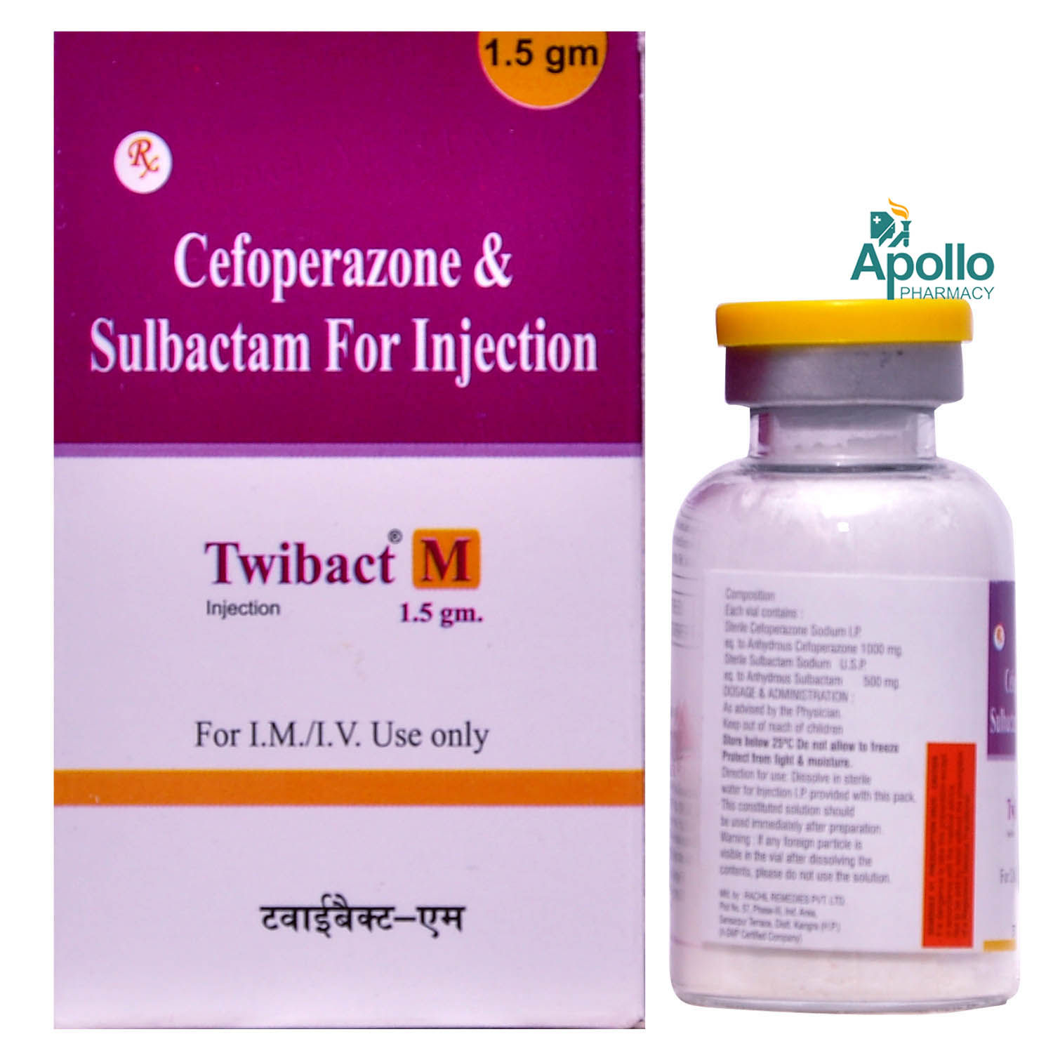 TWIBACT M 1.5GM INJECTION Price, Uses, Side Effects, Composition ...