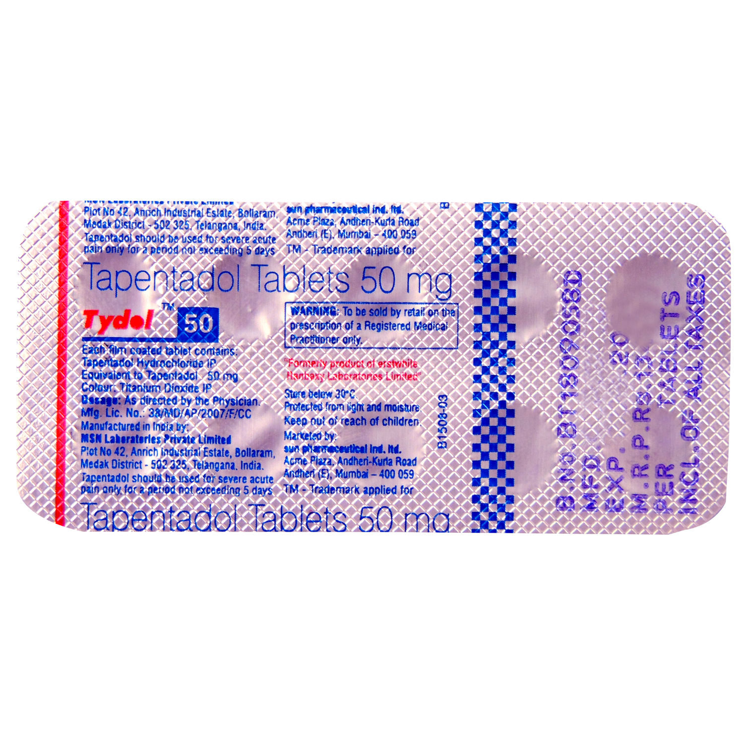 Tydol 50 Tablet 10's Price, Uses, Side Effects, Composition - Apollo ...