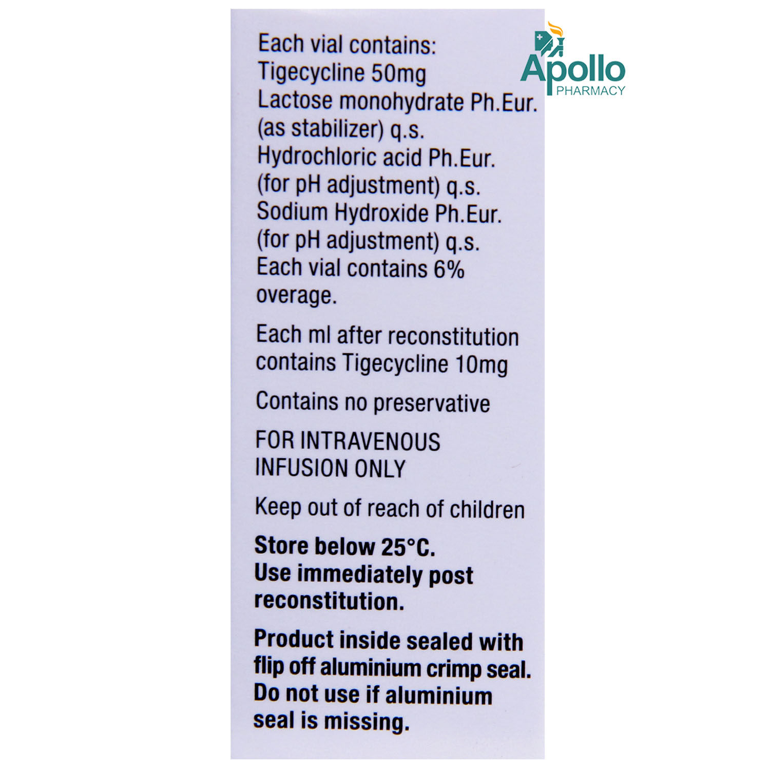 Tygacil 50 mg Injection 5 ml Price, Uses, Side Effects, Composition ...