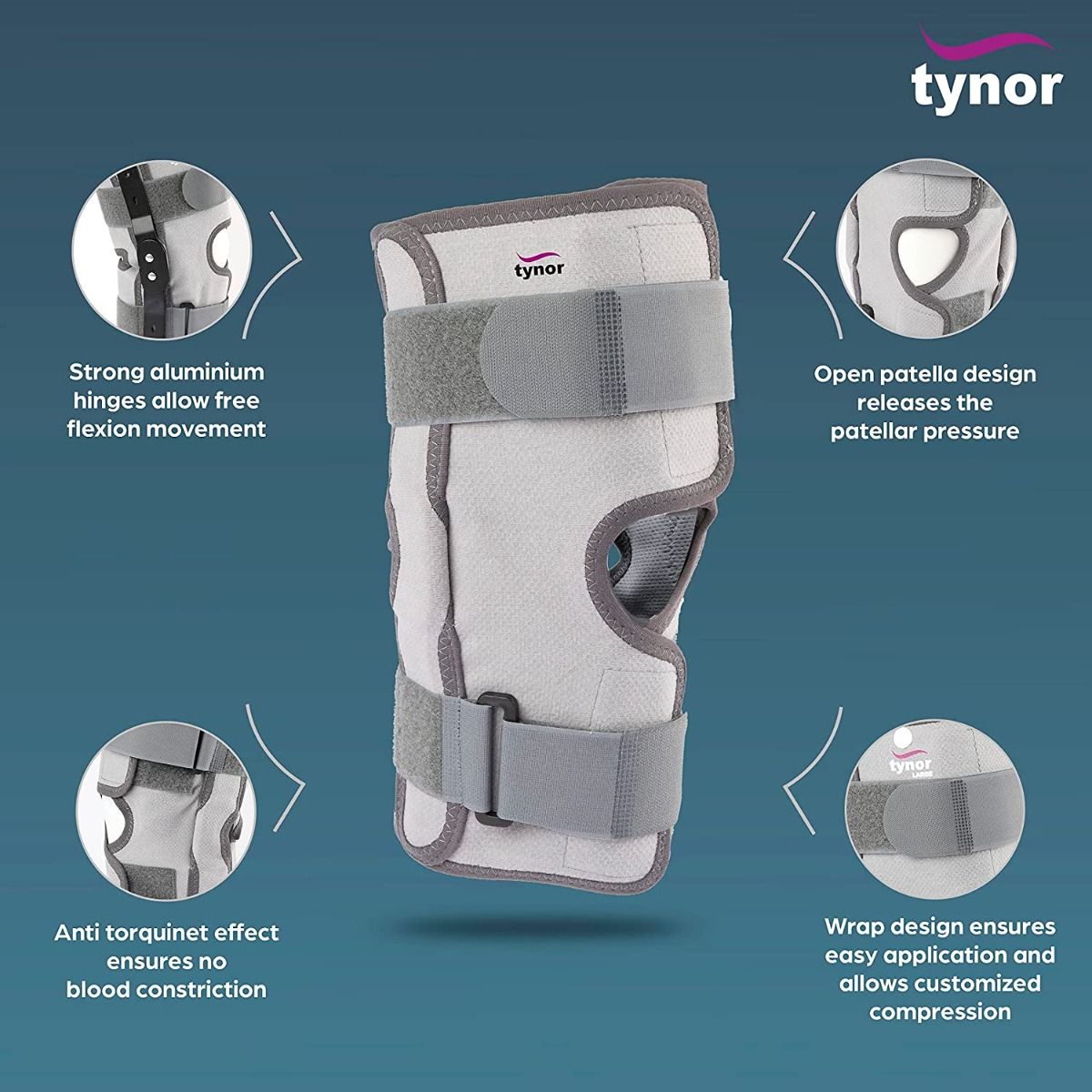 Tynor Functional Knee Support Small, 1 Count Price, Uses, Side Effects ...