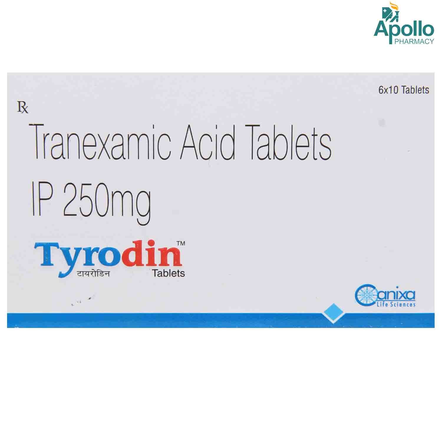 Tyrodin Tablet 10's Price, Uses, Side Effects, Composition - Apollo ...