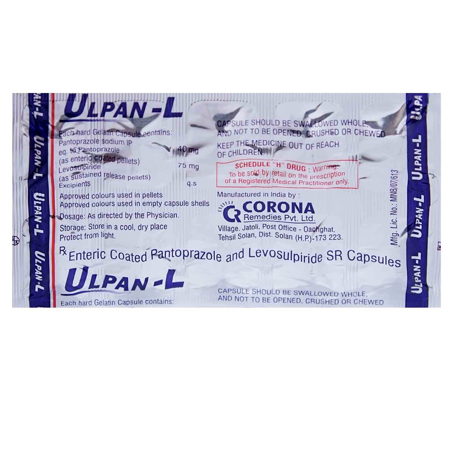 Ulpan L Capsule 10's Price, Uses, Side Effects, Composition - Apollo ...