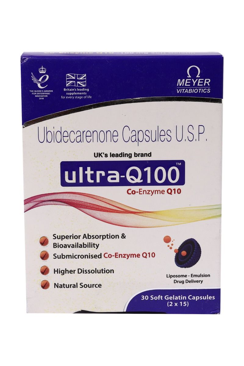 Ultra-Q100 Capsule 15's Price, Uses, Side Effects, Composition - Apollo ...