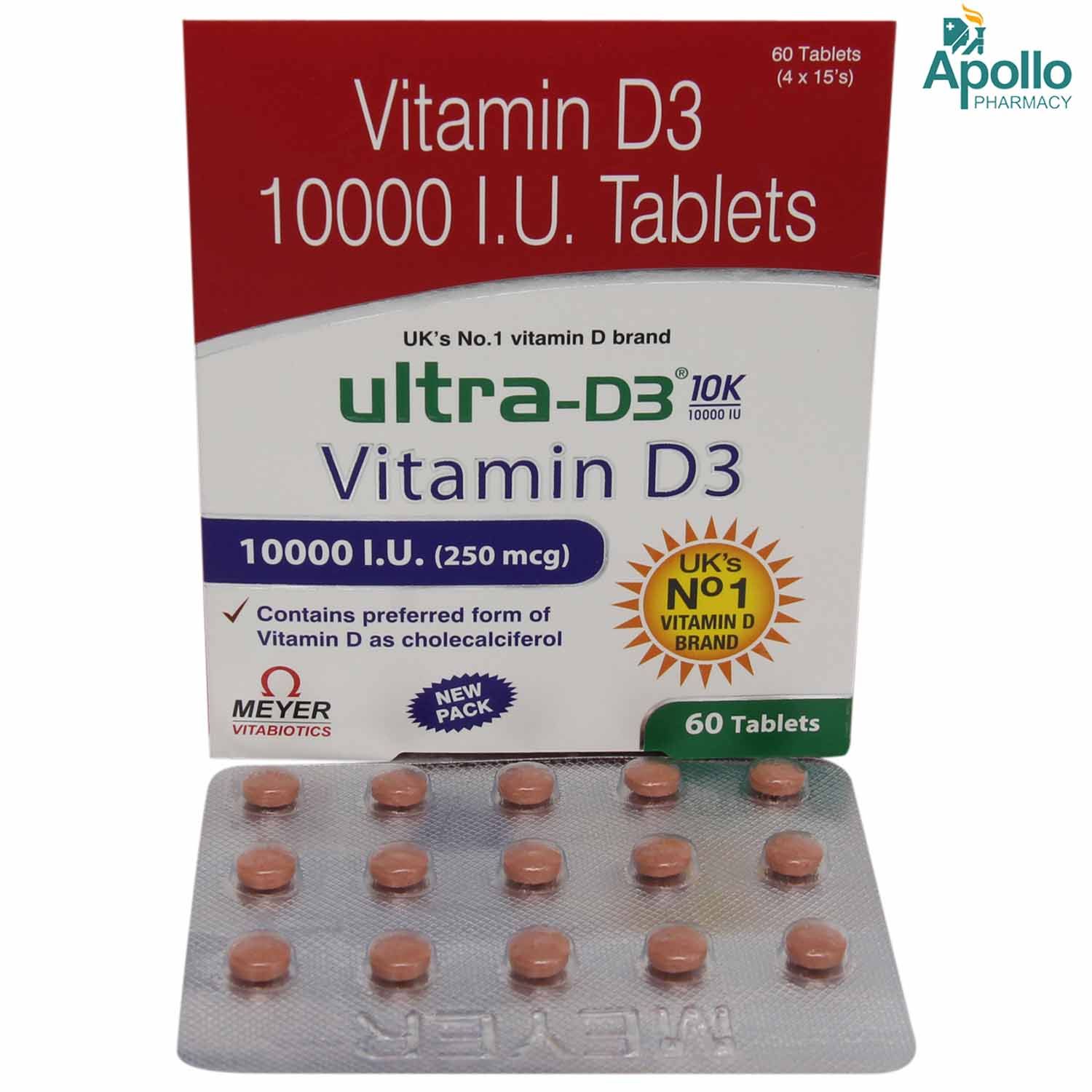 New Ultra D3 10K Tablet 15's Price, Uses, Side Effects, Composition ...