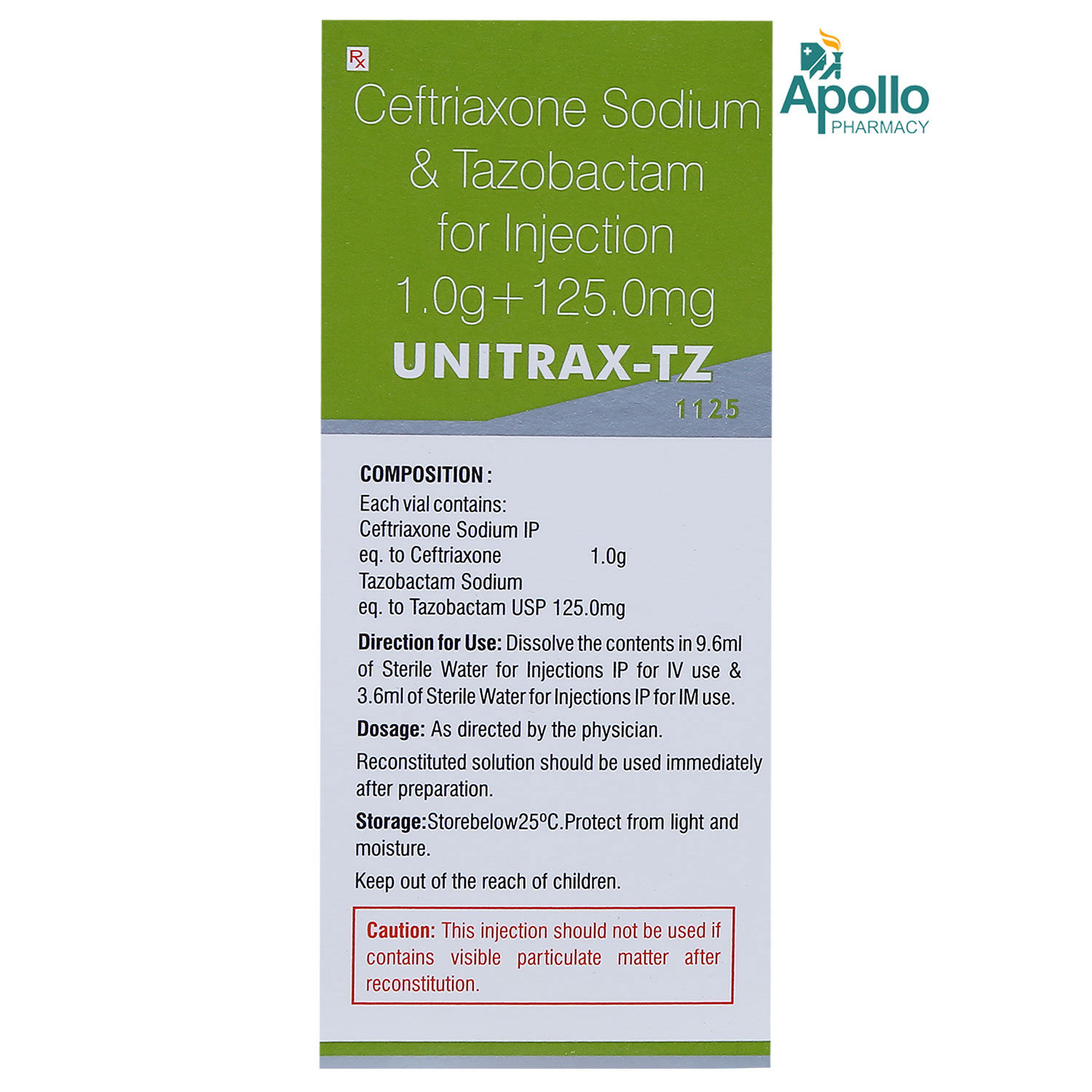 UNITRAX TZ INJECTION Price, Uses, Side Effects, Composition - Apollo ...