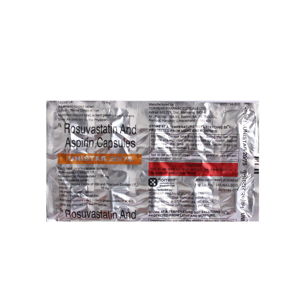 Unistar 20/75mg Capsule 10's Price, Uses, Side Effects, Composition ...
