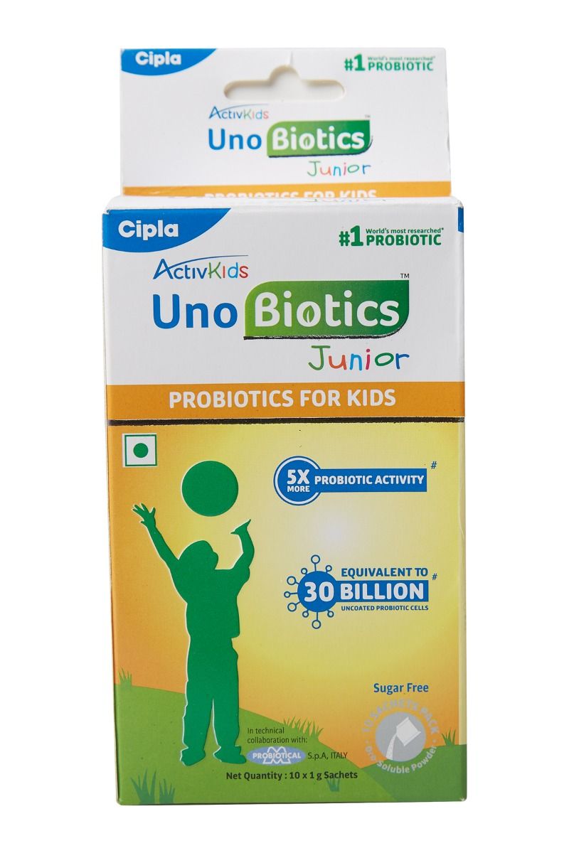 Activkids Unobiotics Junior Sugar Free Probiotics Sachet 1 gm Price ...