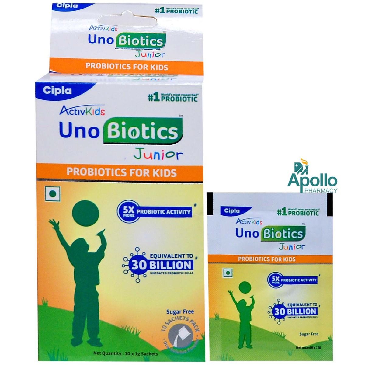 Activkids Unobiotics Junior Sugar Free Probiotics Sachet 1 gm Price ...