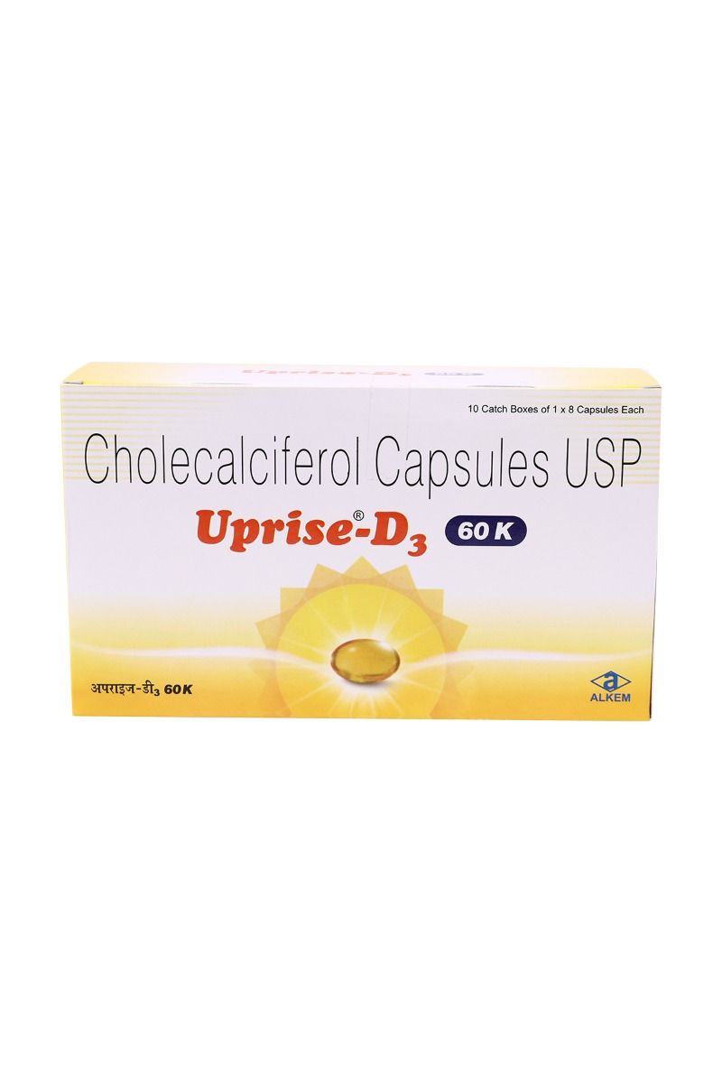 Uprise-D3 60K Capsule 8's Price, Uses, Side Effects, Composition ...