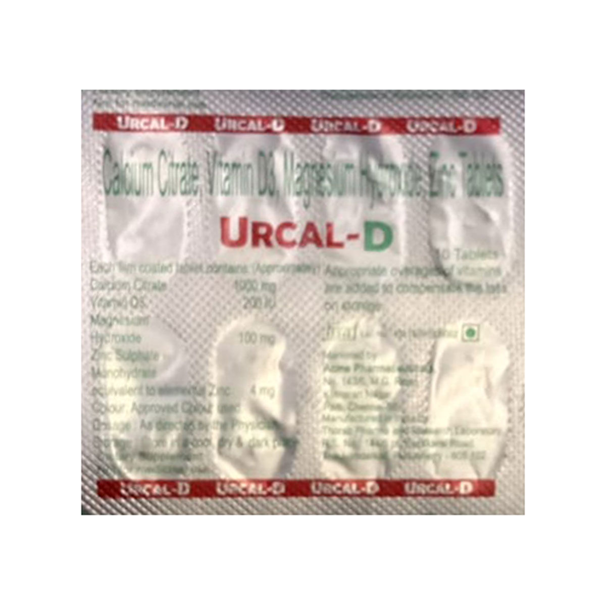 URCAL D TABLET 10'S Price, Uses, Side Effects, Composition - Apollo ...