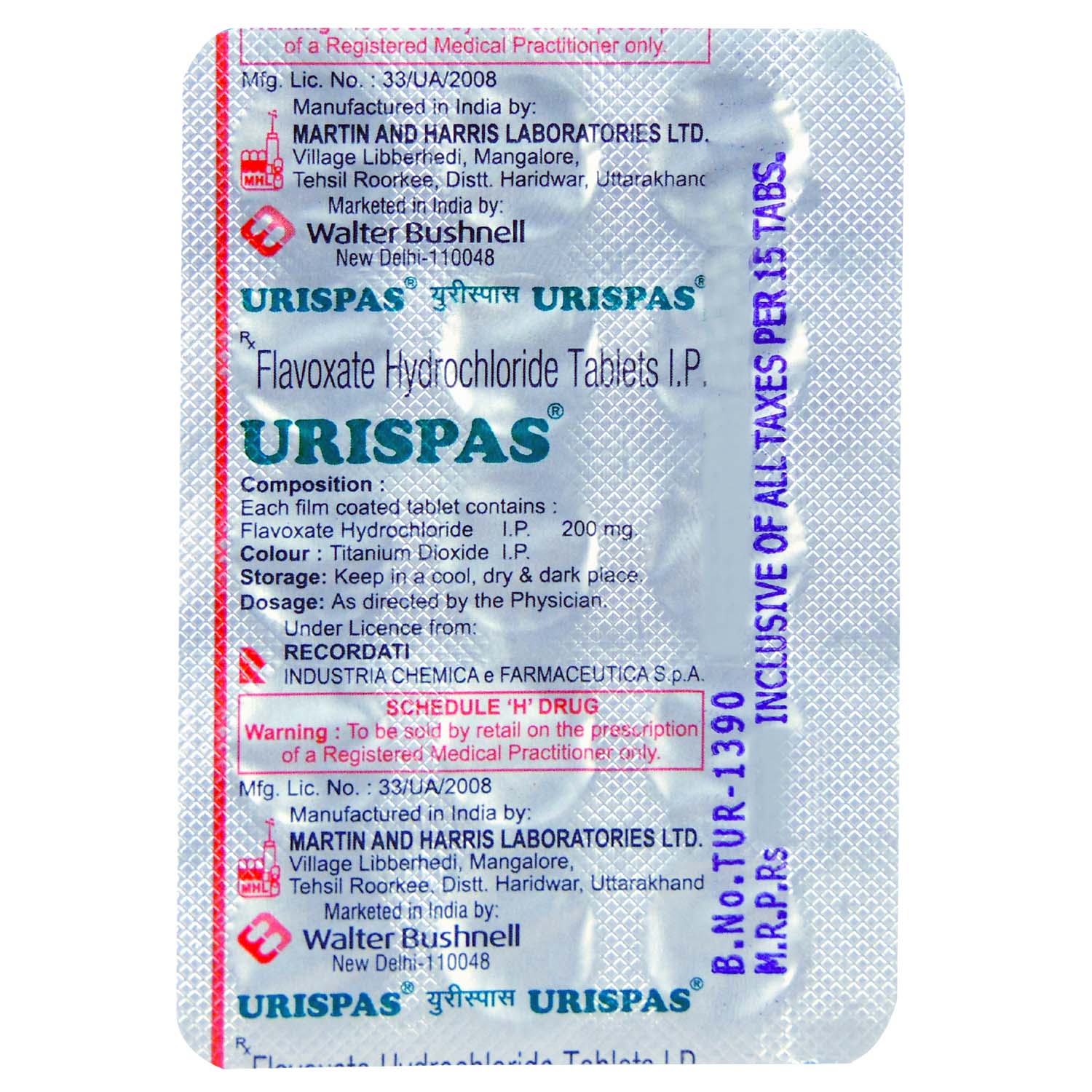 Tab Urispas 200 Mg Delivery Over The Internet