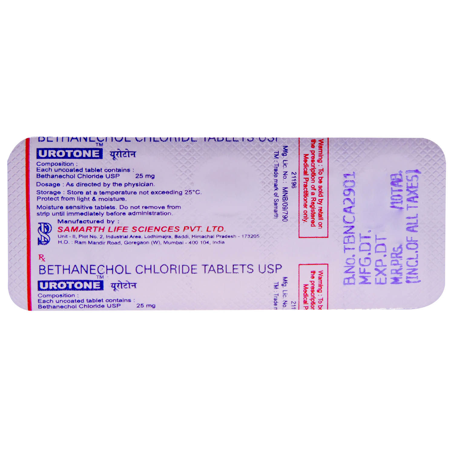 Urotone 25 Tablet 10's Price, Uses, Side Effects, Composition - Apollo ...