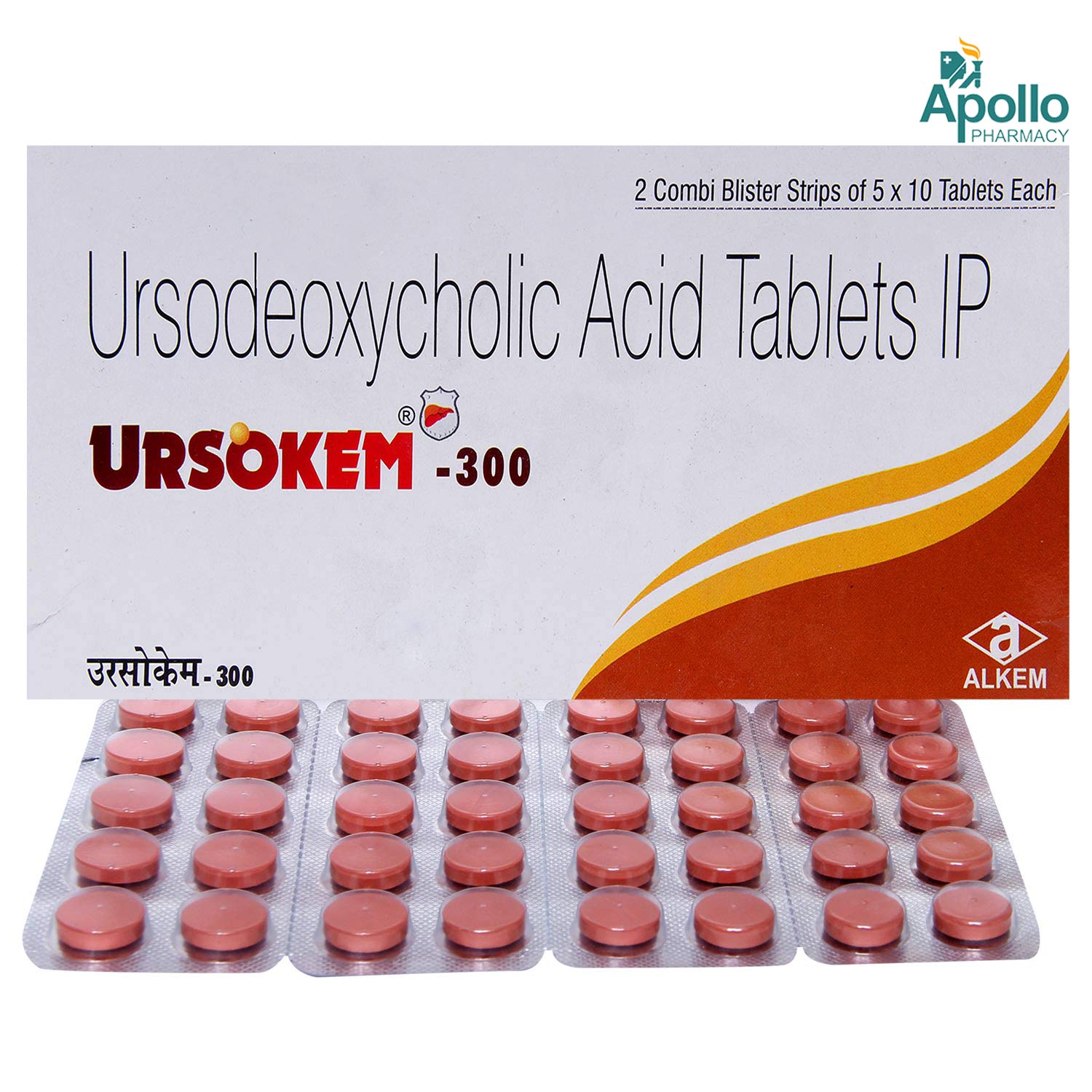 Ursokem-300 Tablet 10's Price, Uses, Side Effects, Composition - Apollo ...