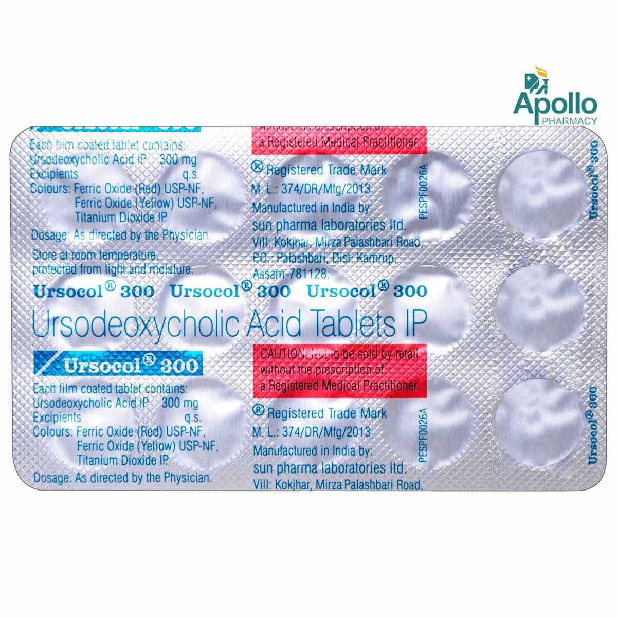 Ursocol 300 Tablet 15's Price, Uses, Side Effects, Composition - Apollo ...