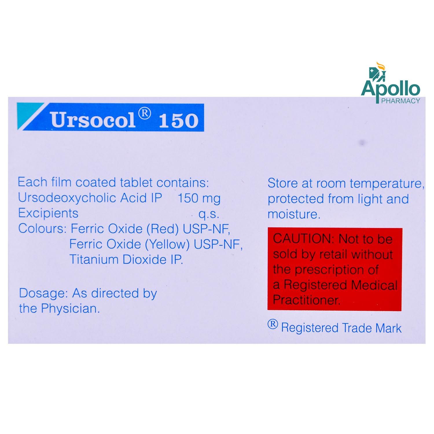 Ursocol 150 Tablet 15's Price, Uses, Side Effects, Composition - Apollo ...