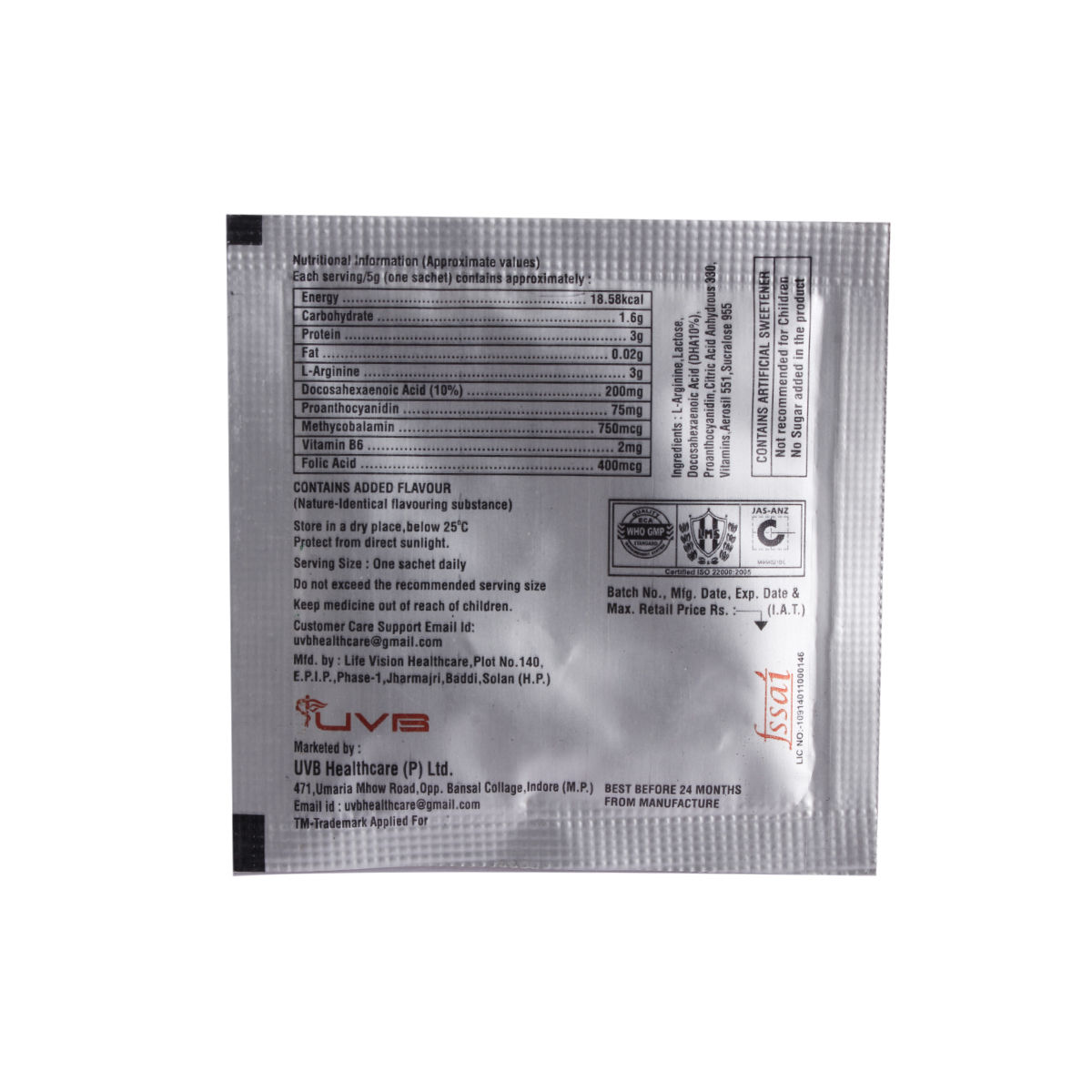 Uvargin 5Gm Orange Flavour S/F Granules Price, Uses, Side Effects ...